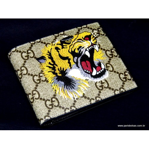 Carteira Gucci Masculina Carteira Gucci Masculina Couro Legítimo